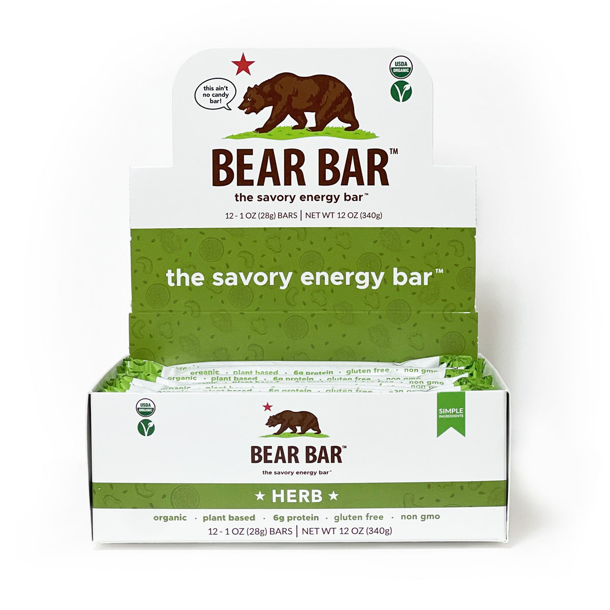 BEAR BAR, ORGANIC, HERB 1 OZ - CASE OF 12 – Bear Bar